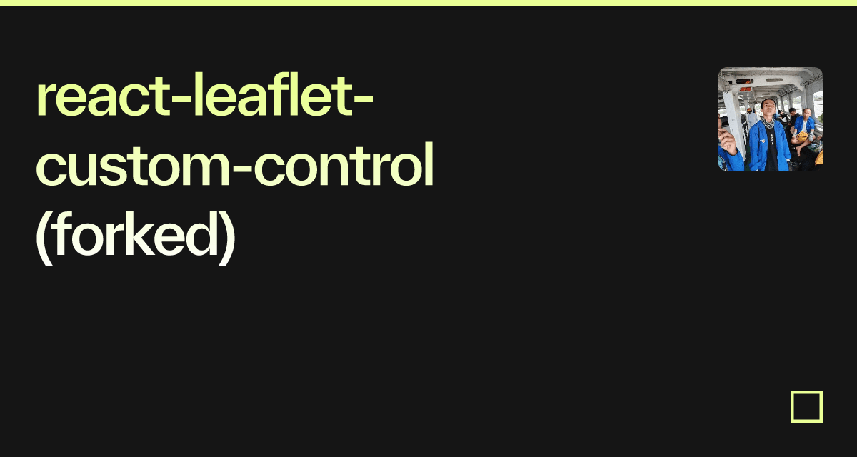 react-leaflet-custom-control (forked) - Codesandbox