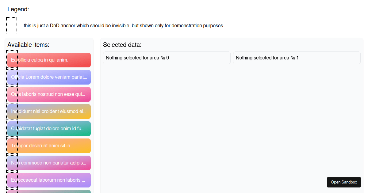 rbd custom drag anchor - Codesandbox
