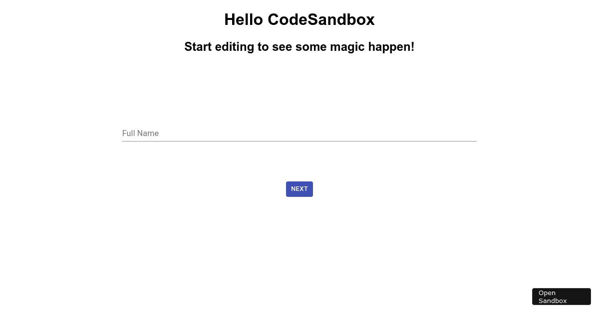 react-type-form - Codesandbox