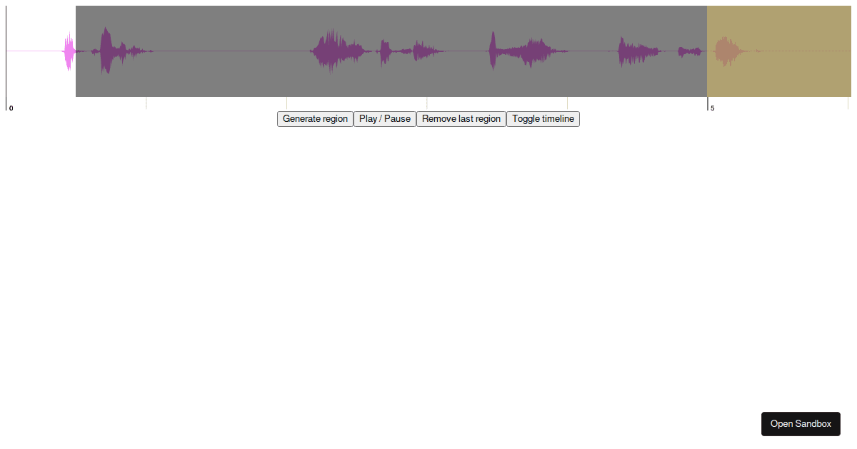 wavesurfer-react-2.0 (forked) - Codesandbox