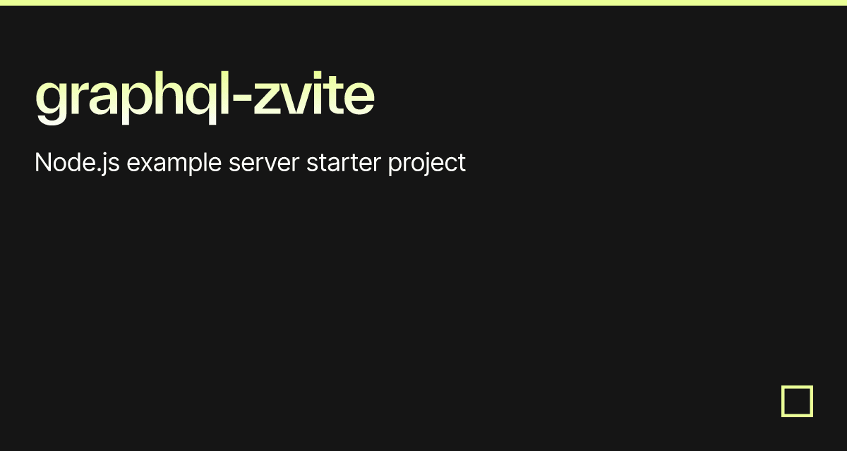 graphql-zvite - Codesandbox