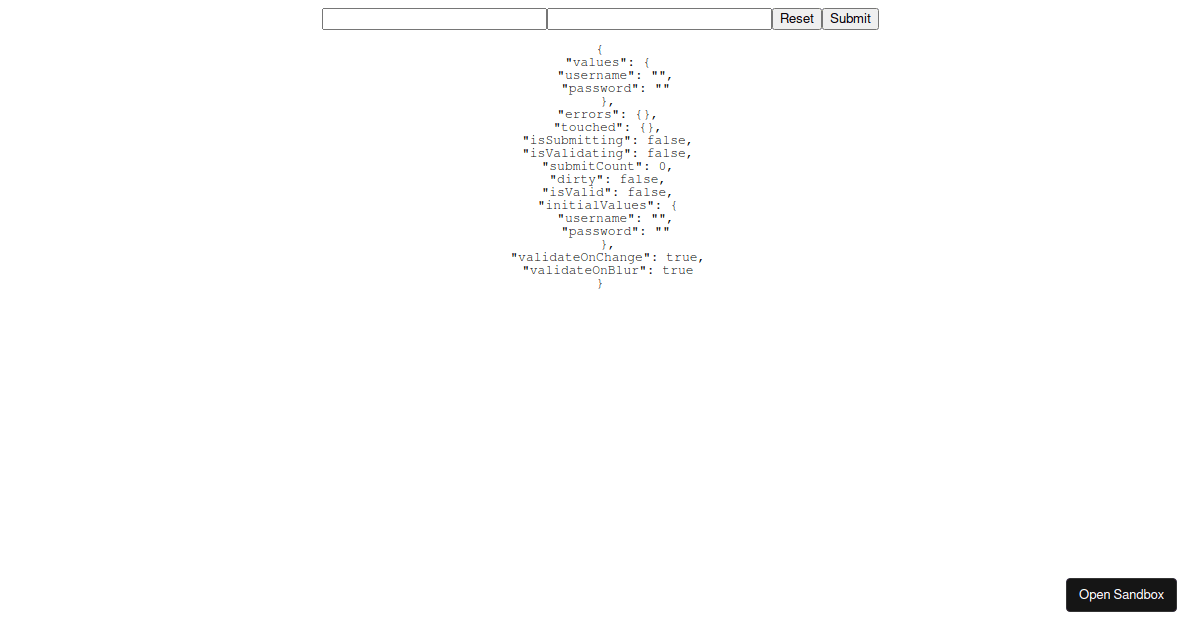 formik-bug - Codesandbox