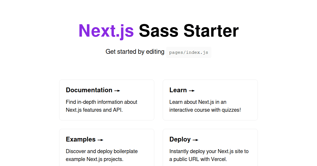 Use This Sass With Nextjs Codesandbox