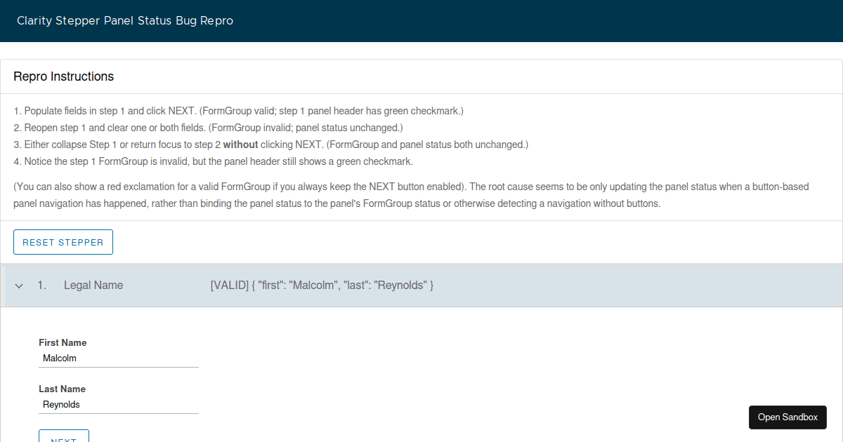 clarity-stepper-panel-status-bug-repro - Codesandbox