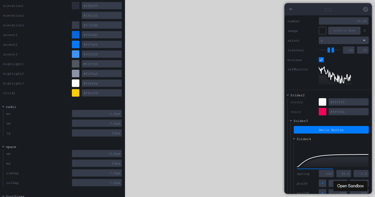 leva-theme (forked) - Codesandbox
