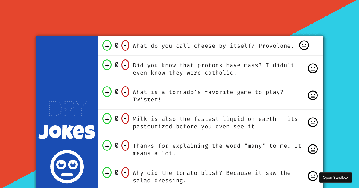 Dry-Jokes - Codesandbox