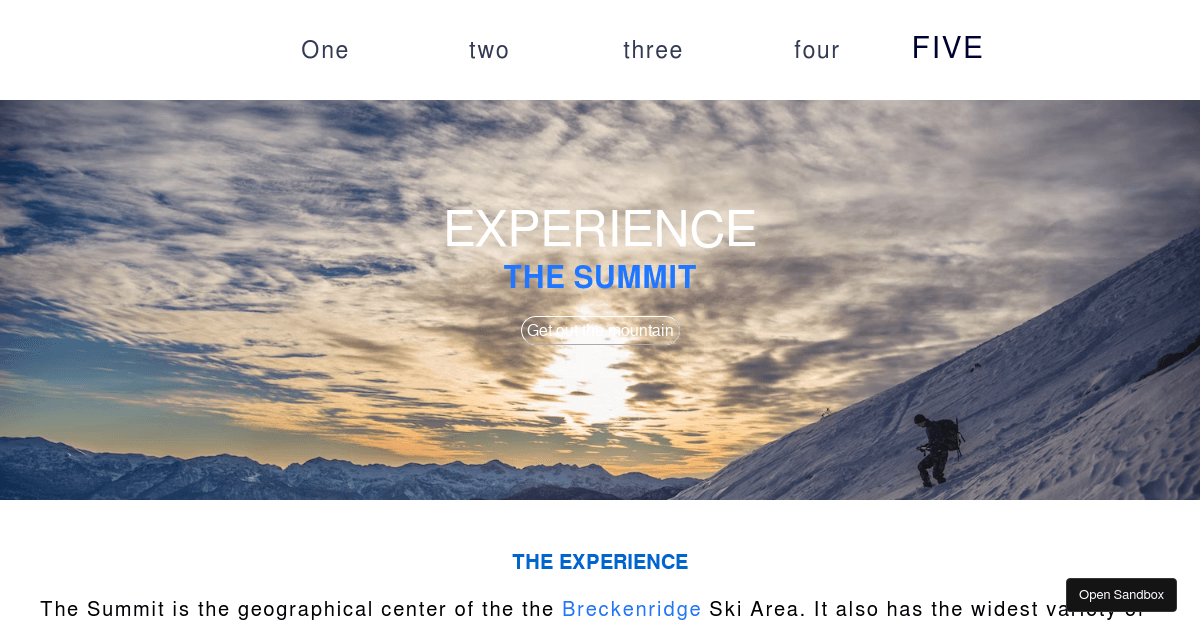 the summit - Codesandbox