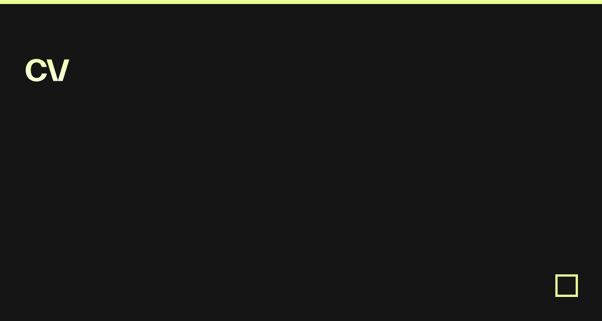 cv - Codesandbox