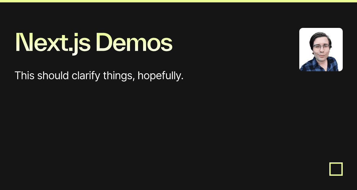 Next.js Demos - Codesandbox