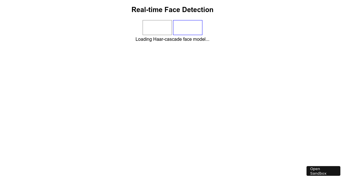 opencv-js-face-detection - Codesandbox