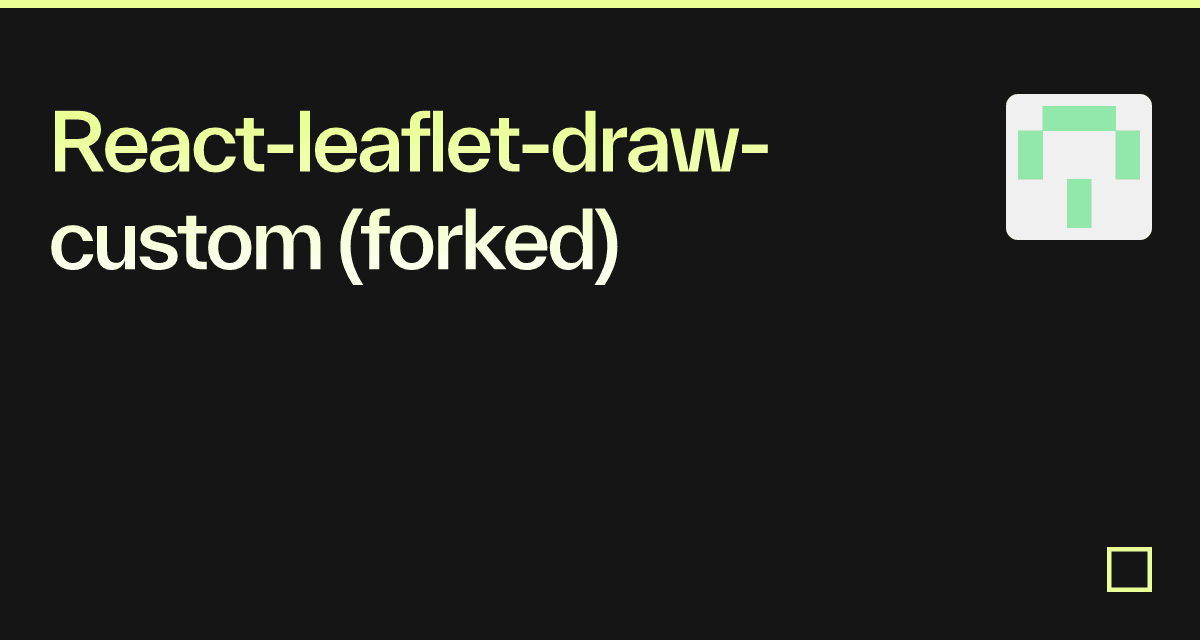 React-leaflet-draw-custom (forked) - Codesandbox