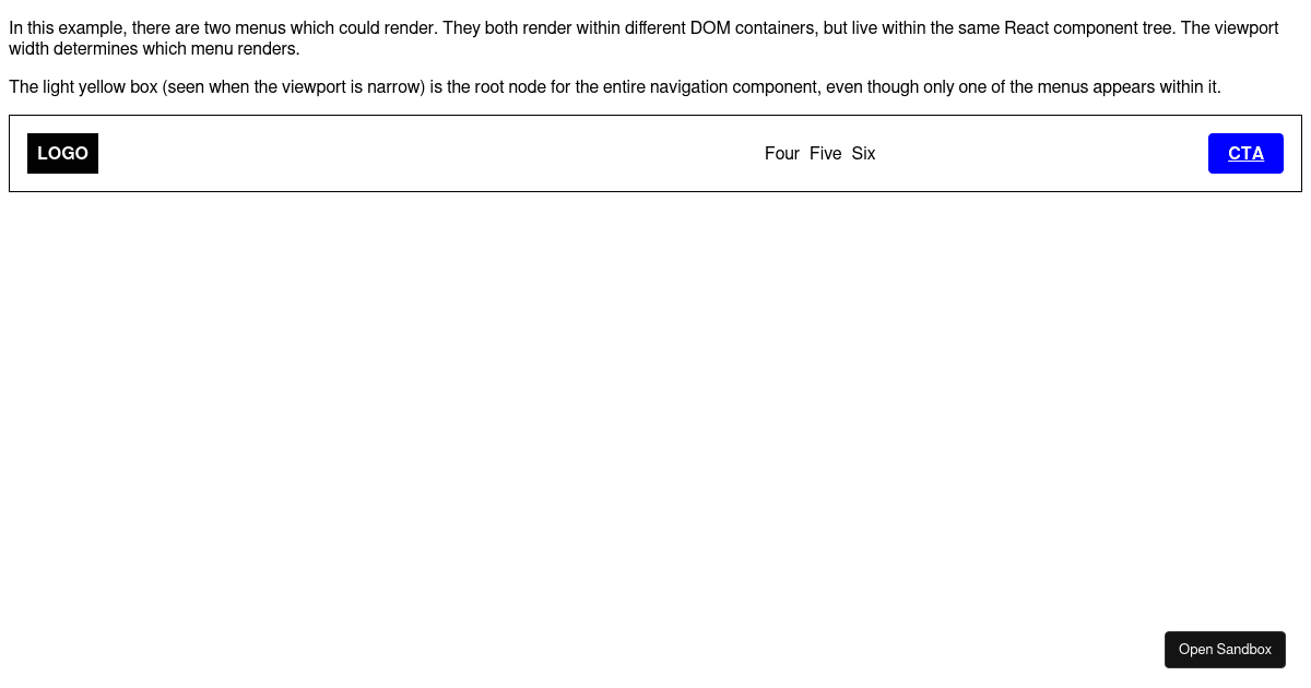 Portal Examples (forked) - Codesandbox