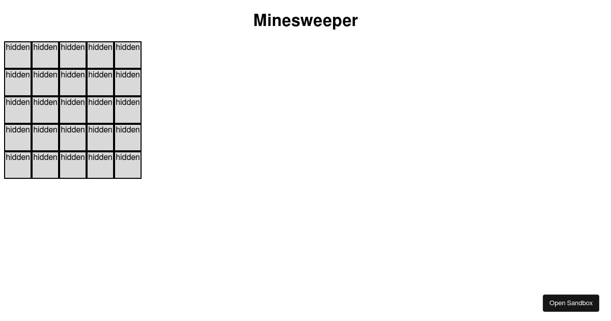 minesweeper-template - Codesandbox