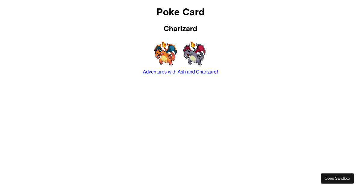 Pokemon Display JSX Part-1 (forked) - Codesandbox