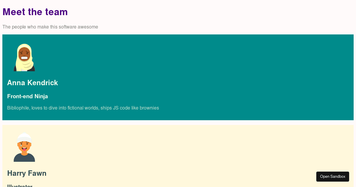 Session 5 - Box Model - Codesandbox