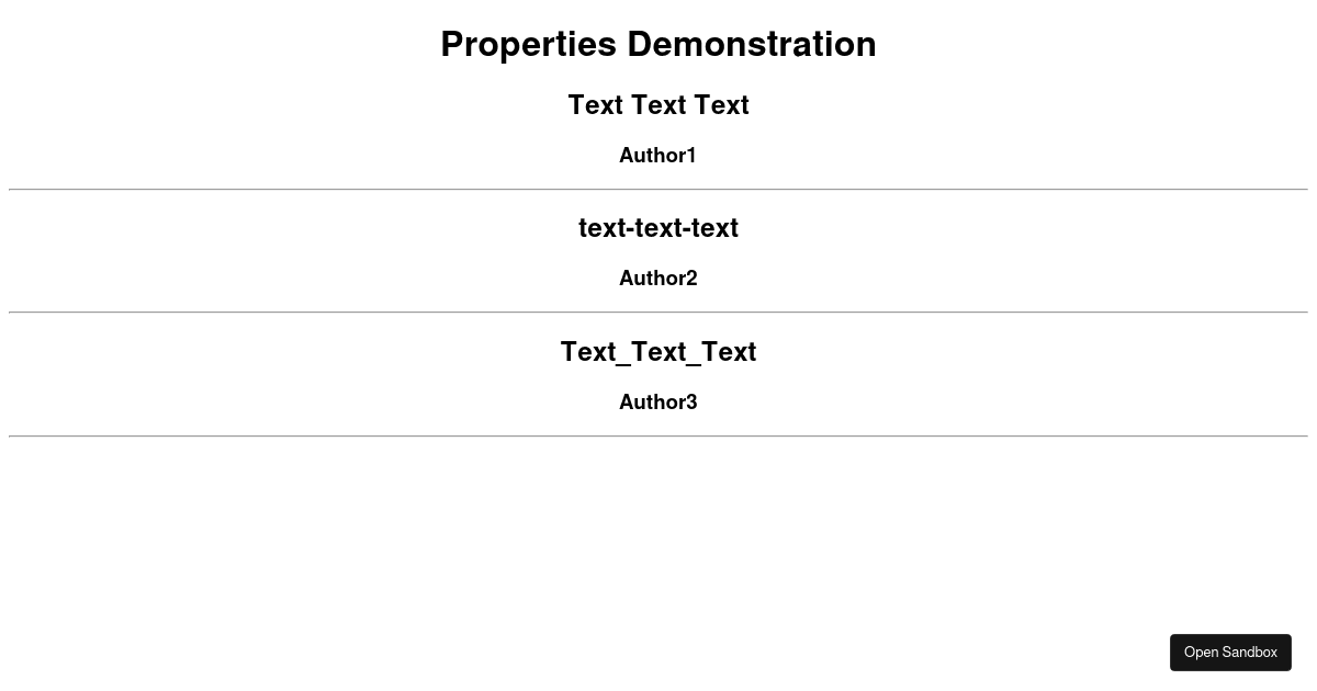 props-demo - Codesandbox