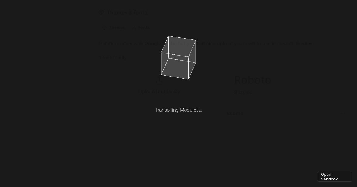Custom Fonts Codesandbox 5521