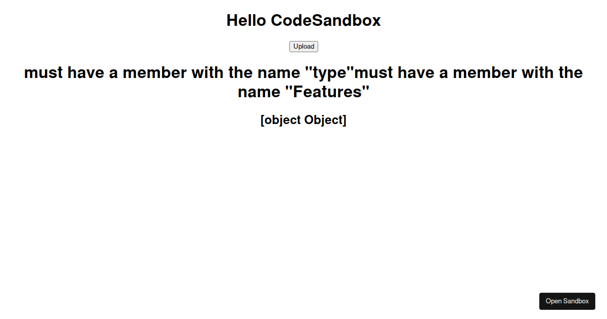 geojson POC - Codesandbox