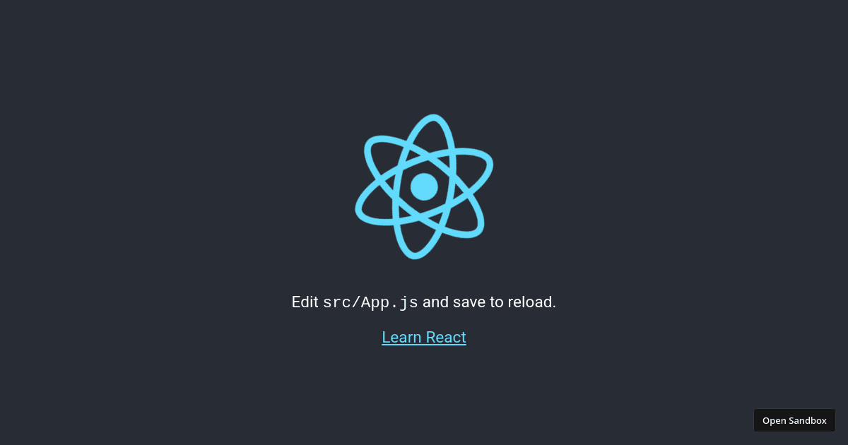 Create React App Codesandbox 7162