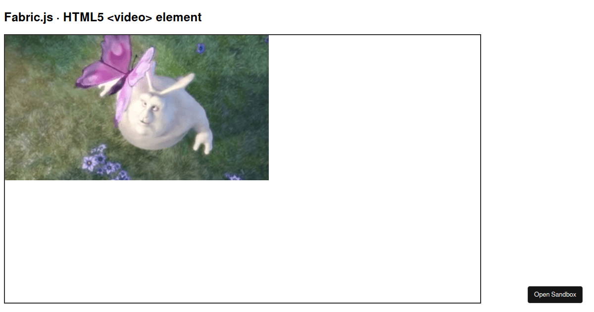 Github Fabric Js Issue With Video Element Forked Codesandbox