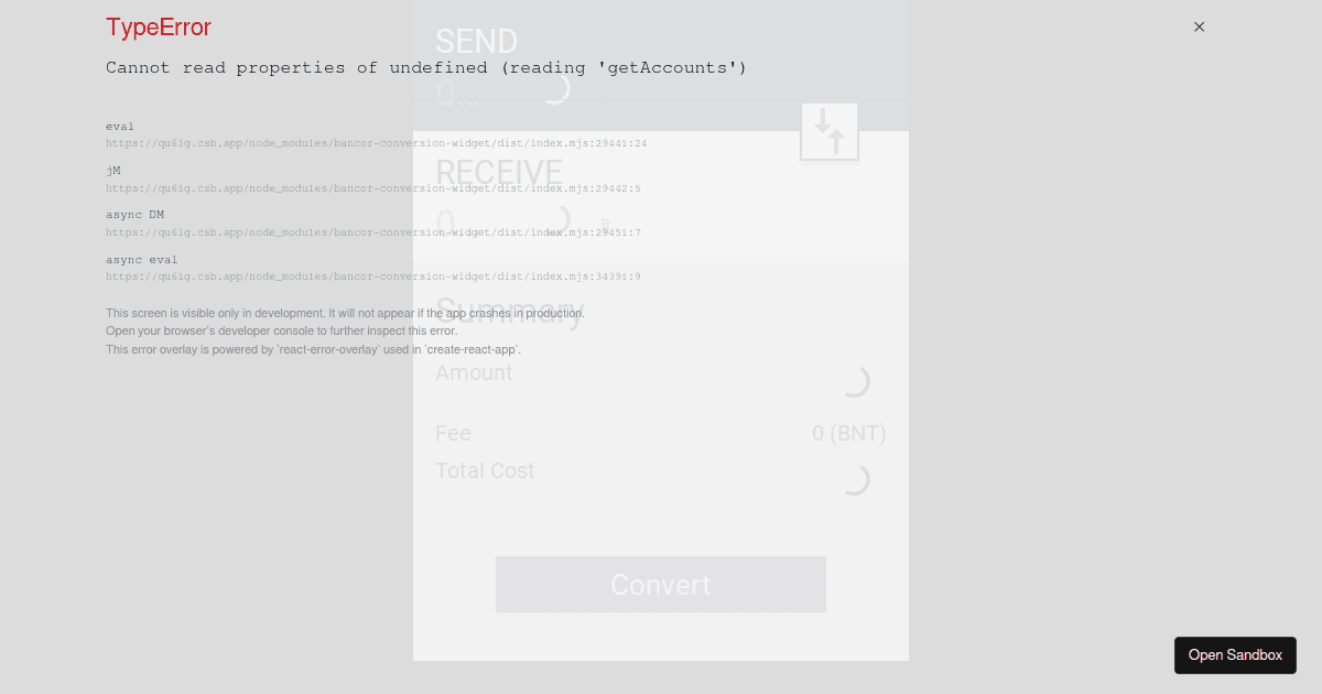 bancor-conversion-widget svelte - Codesandbox