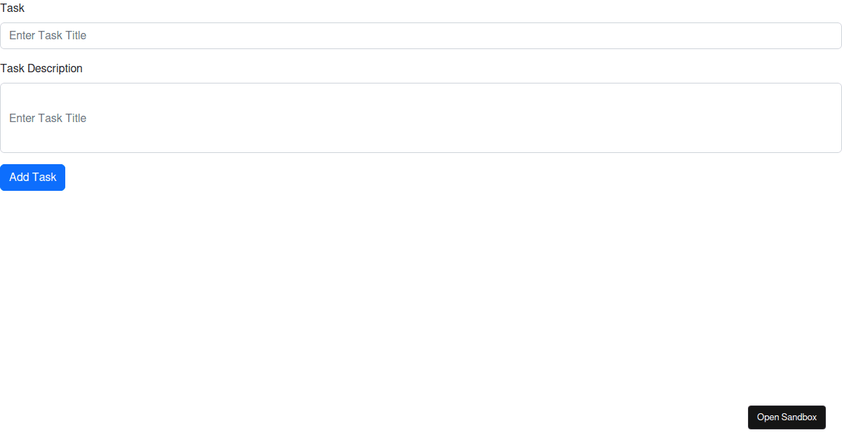 TodoList - Codesandbox