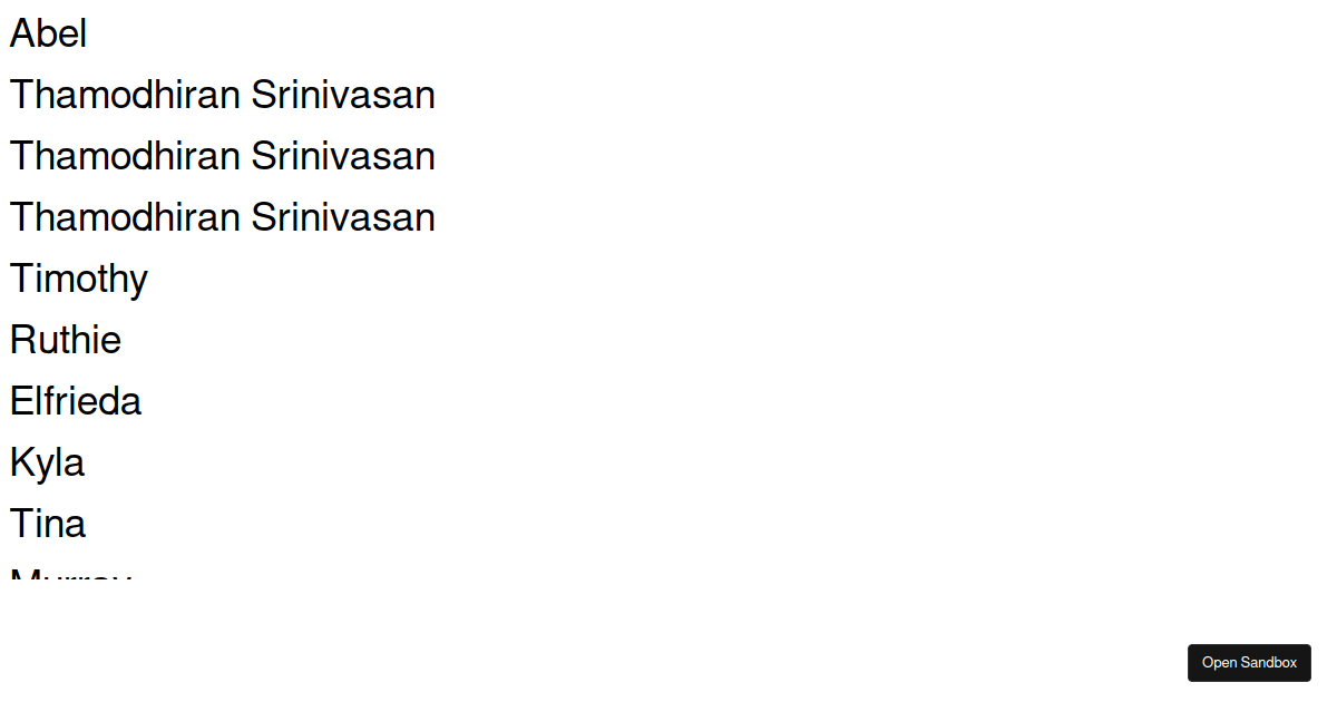 infinite-scroll - Codesandbox