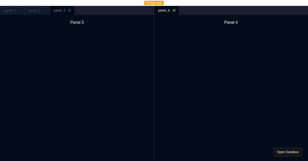 mathuo/dockview - Codesandbox