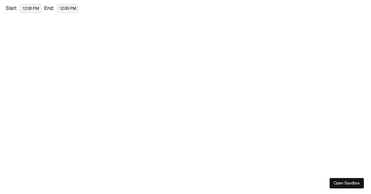 59579577 SO react time range only shows default start time Codesandbox 59579577-so-react-time-range-only-shows-default-start-time-codesandbox