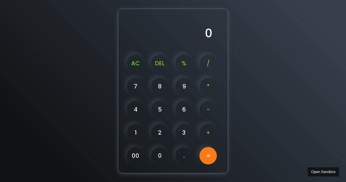 LiveWithCodeAnkit/Calculator-HTML-CSS-JS - Codesandbox
