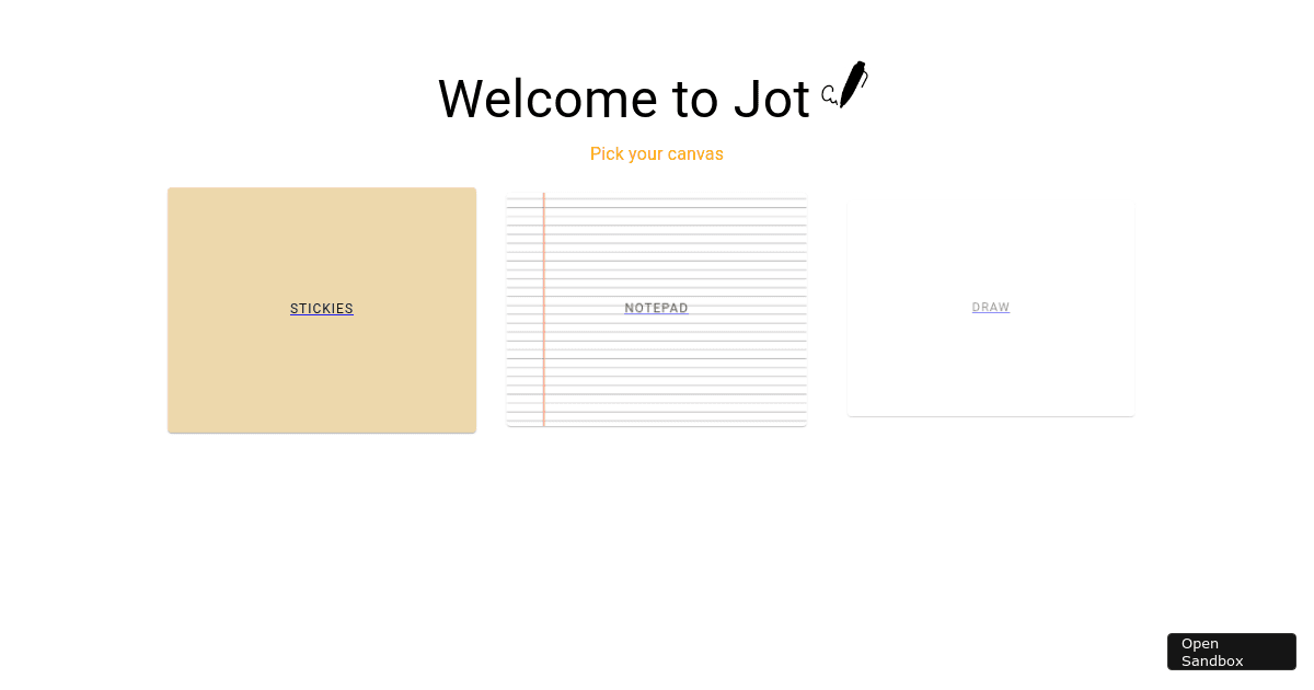 jot - Codesandbox