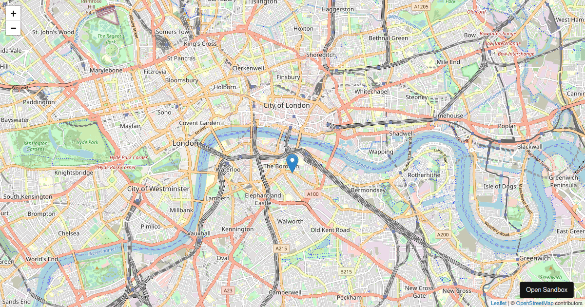How to style the react-leaflet popup - Codesandbox