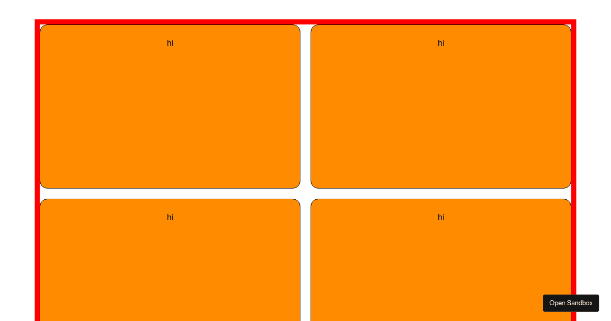 Grid Test Codesandbox