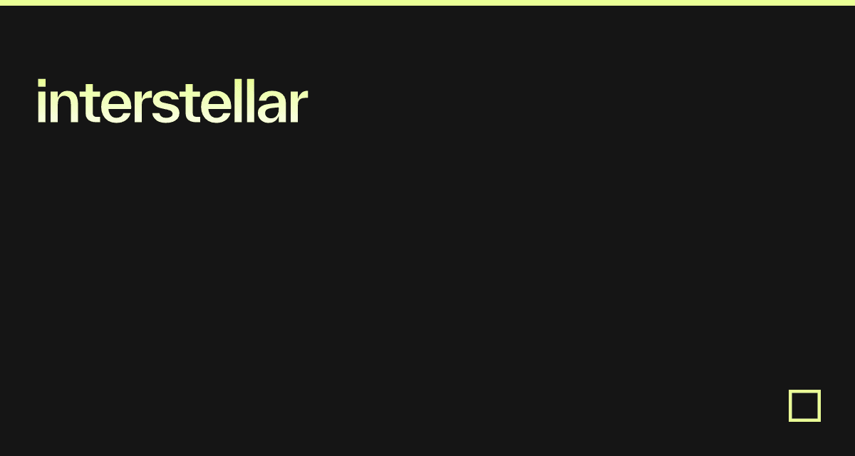 interstellar - Codesandbox