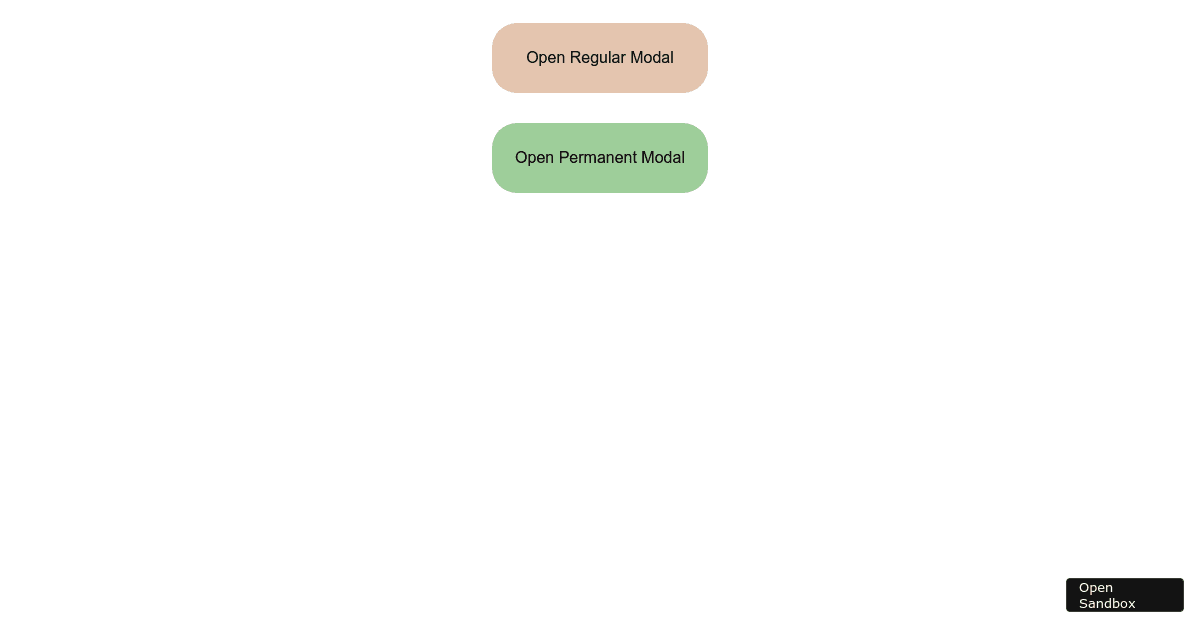 global-modal Example - Codesandbox