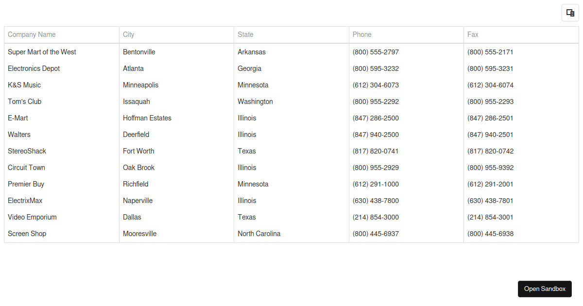 Simple Array Devextreme Data Grid Forked Codesandbox