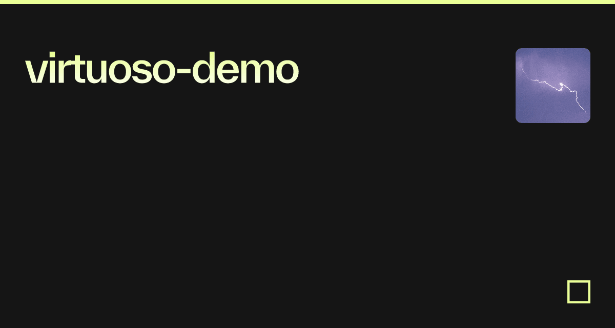 virtuoso-demo - Codesandbox