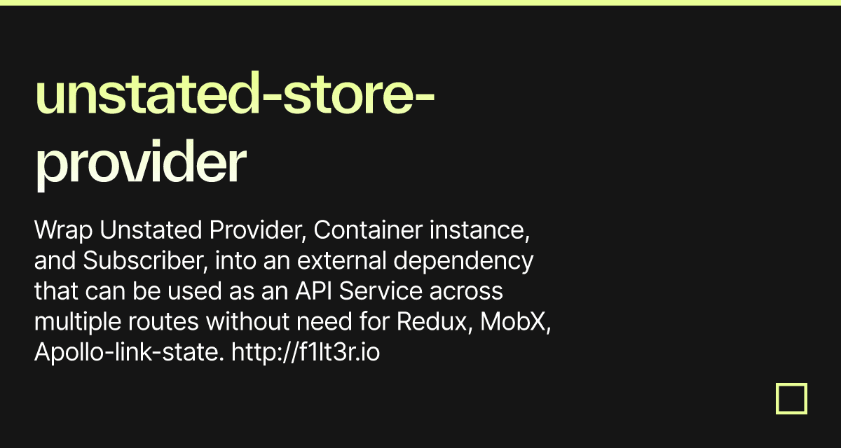 unstated-store-provider - Codesandbox