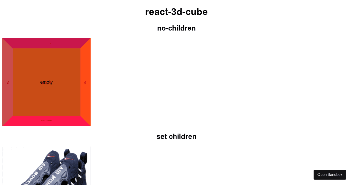 react-3d-cube - Codesandbox