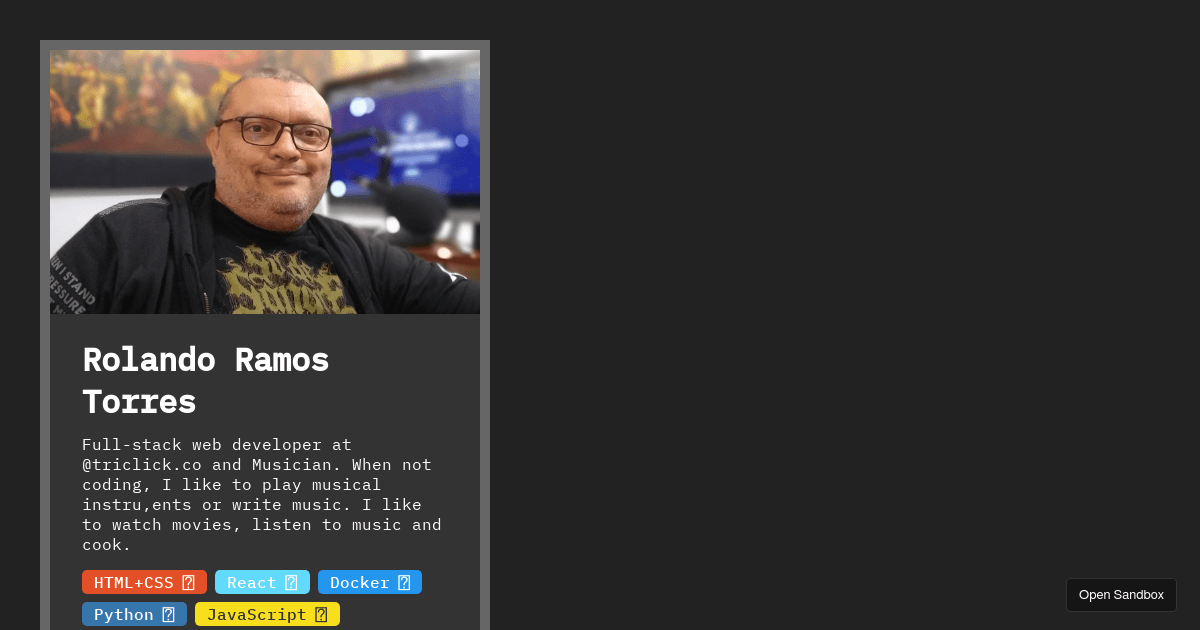 02-profile-card-v2 - Codesandbox