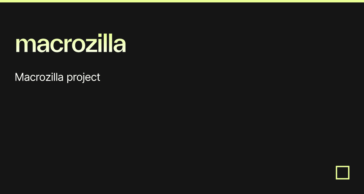 macrozilla - Codesandbox