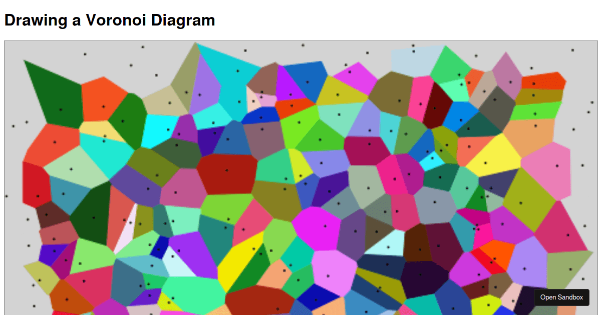 draw-voronoi - Codesandbox
