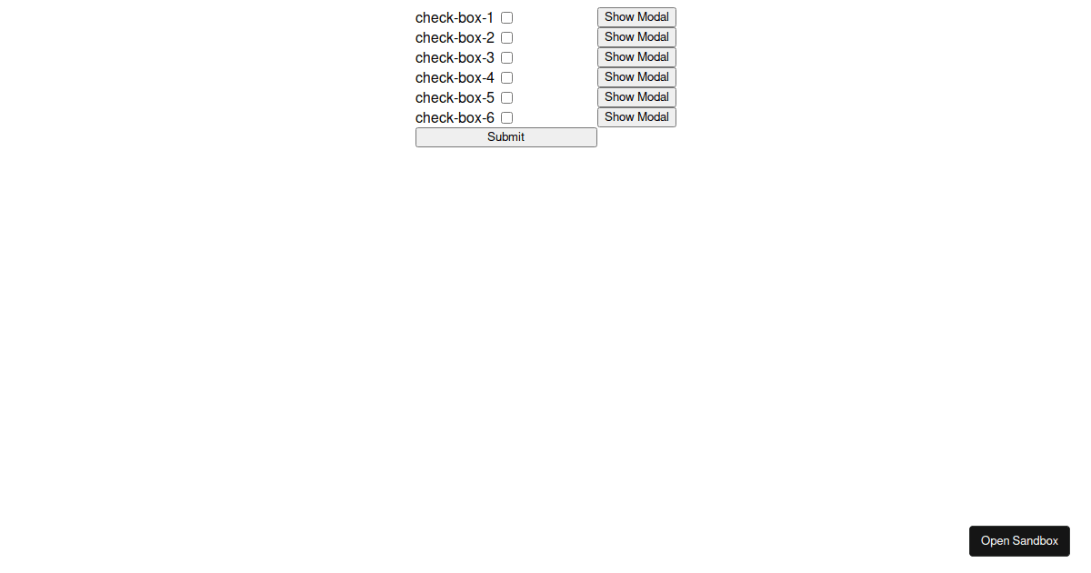 Checklist with datepicker - Codesandbox