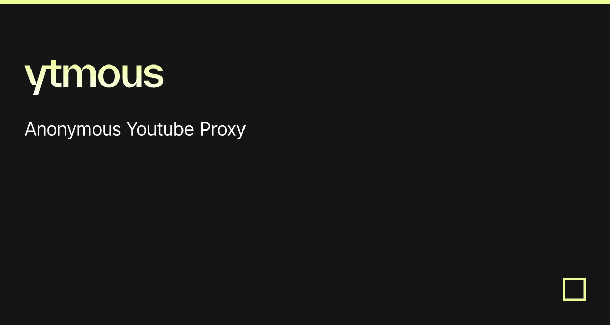 ytmous - Codesandbox