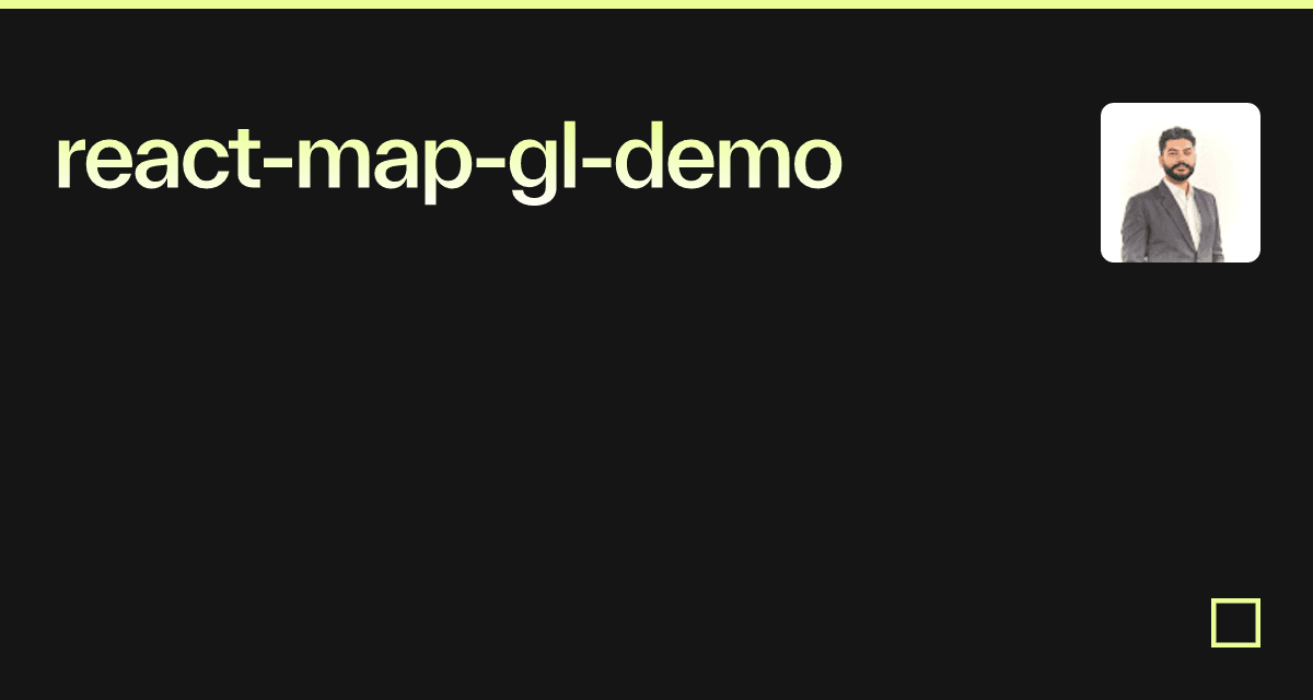 react-map-gl-demo - Codesandbox