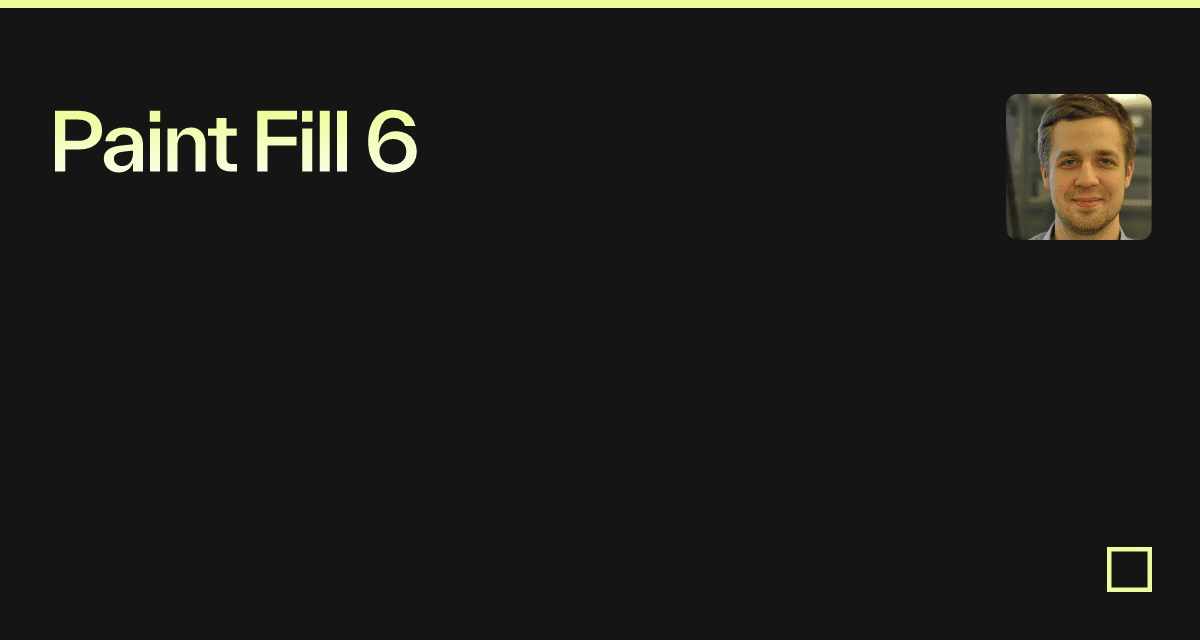 Paint Fill 6 - Codesandbox