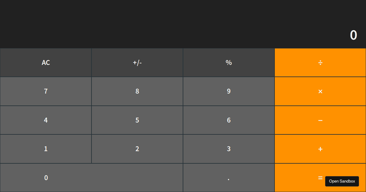 calculator - Codesandbox