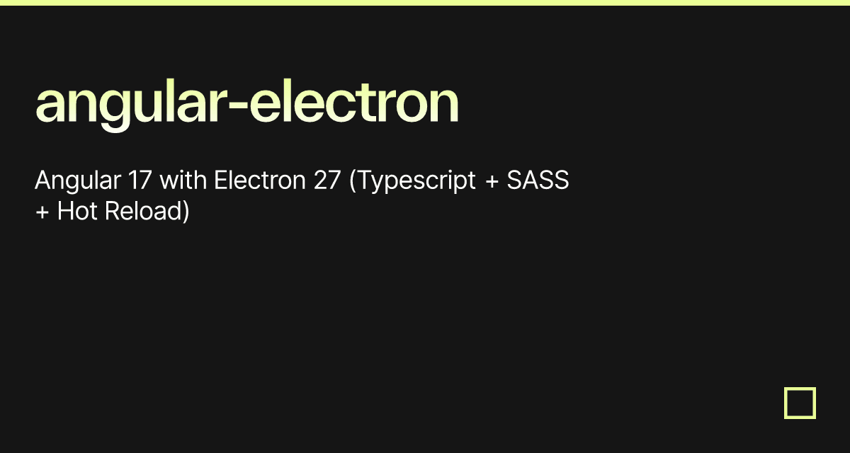 angular-electron - Codesandbox