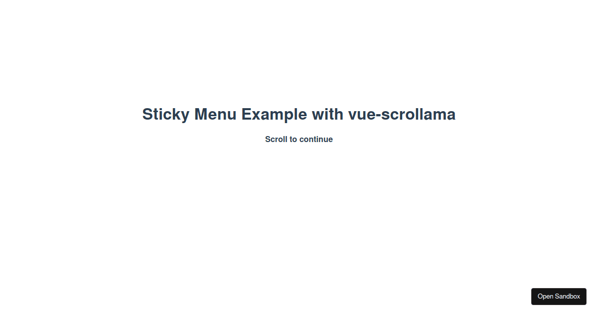 vue-scrollama - Sticky Top Menu - Codesandbox