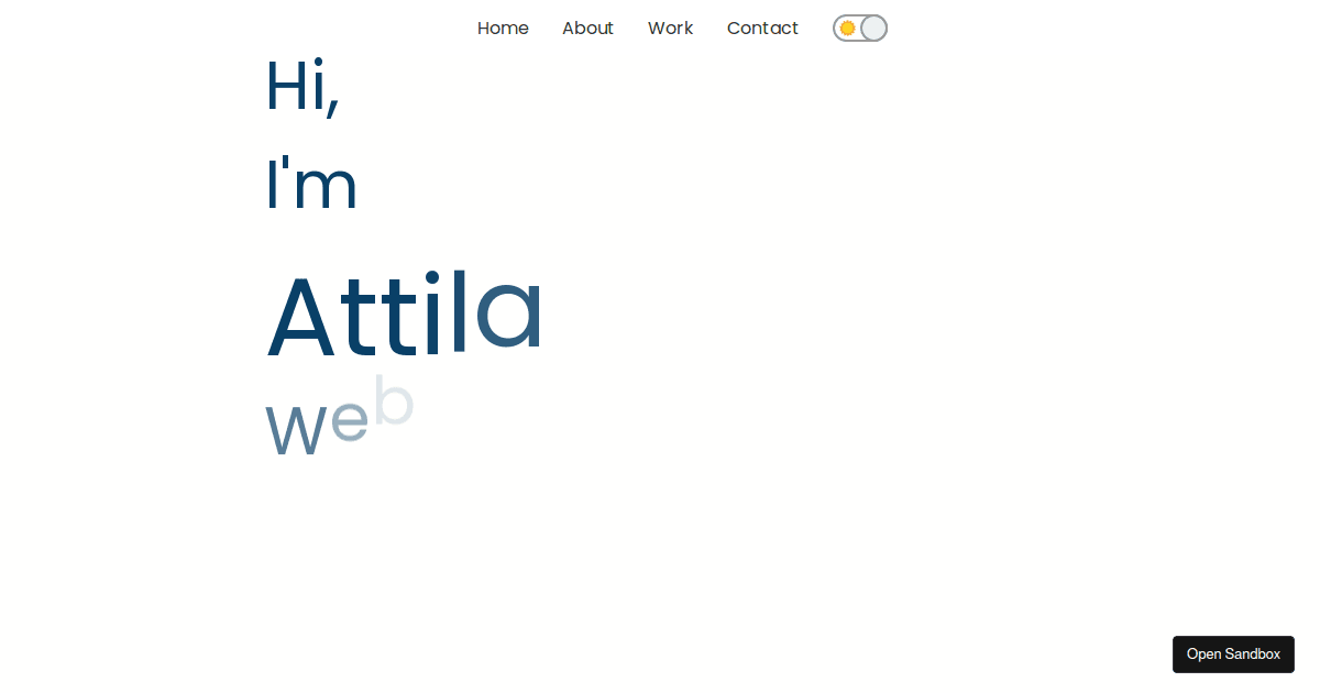 personal-website - Codesandbox